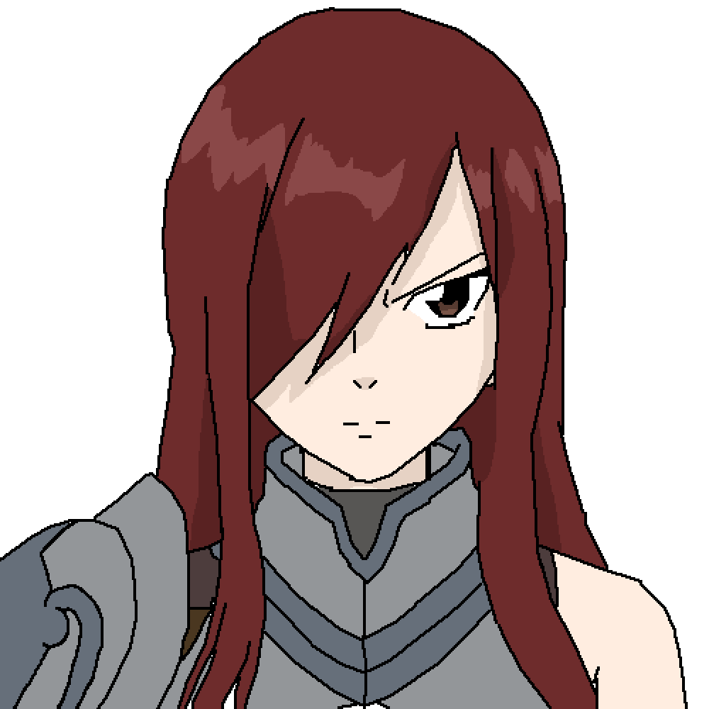 Editing Erza Scarlet - Free online pixel art drawing tool - Pixilart