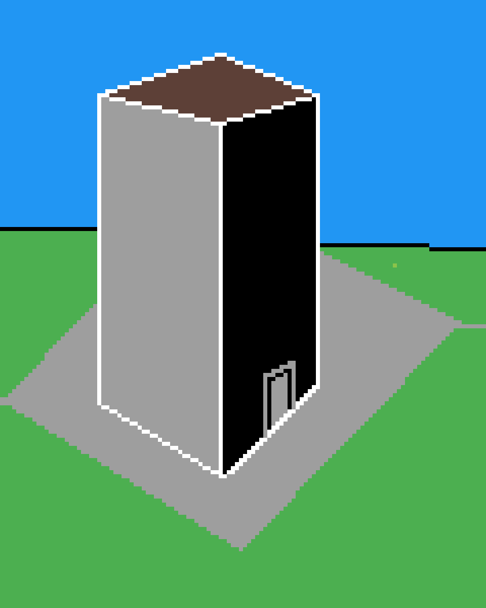 Editing tilted clock tower-[=] - Free online pixel art drawing tool ...