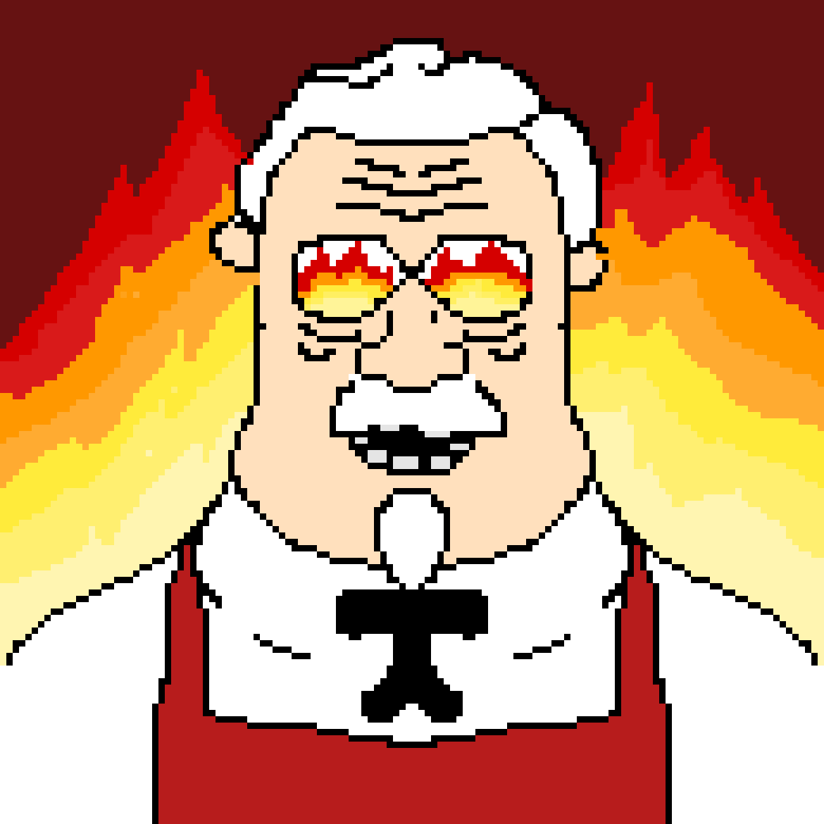 Pixilart - Colonel Sanders by DorkyDude