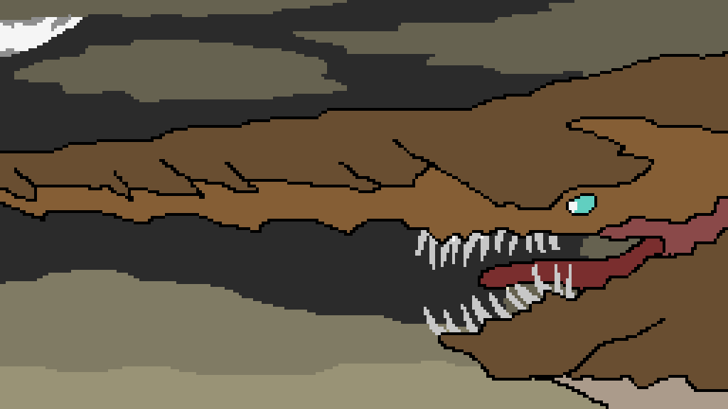 Pixilart - Dah'ren Mohran "Huge Mountain Dragon" by EmeraldSerpent