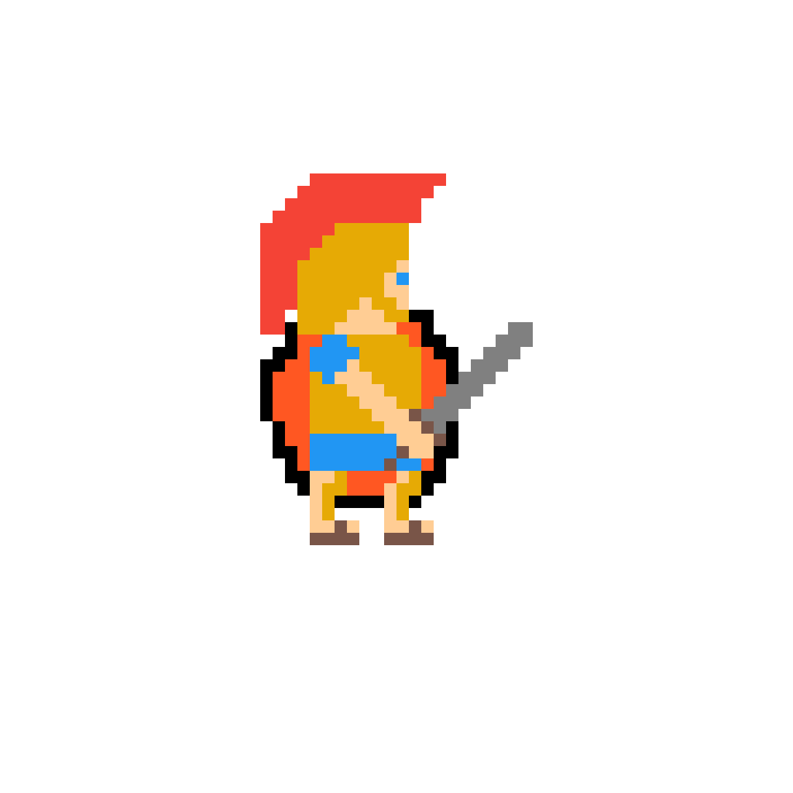 Pixilart - Greek hoplite standing by xsfusion