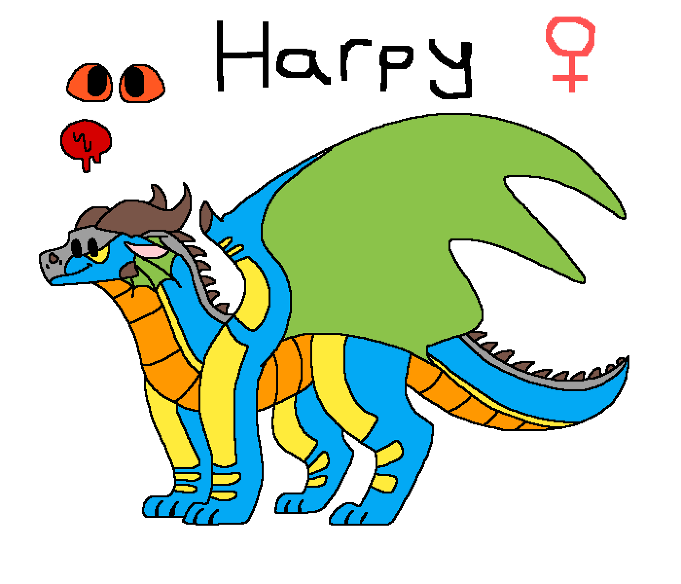 Pixilart - Harpy by A-Pixel-Dragon