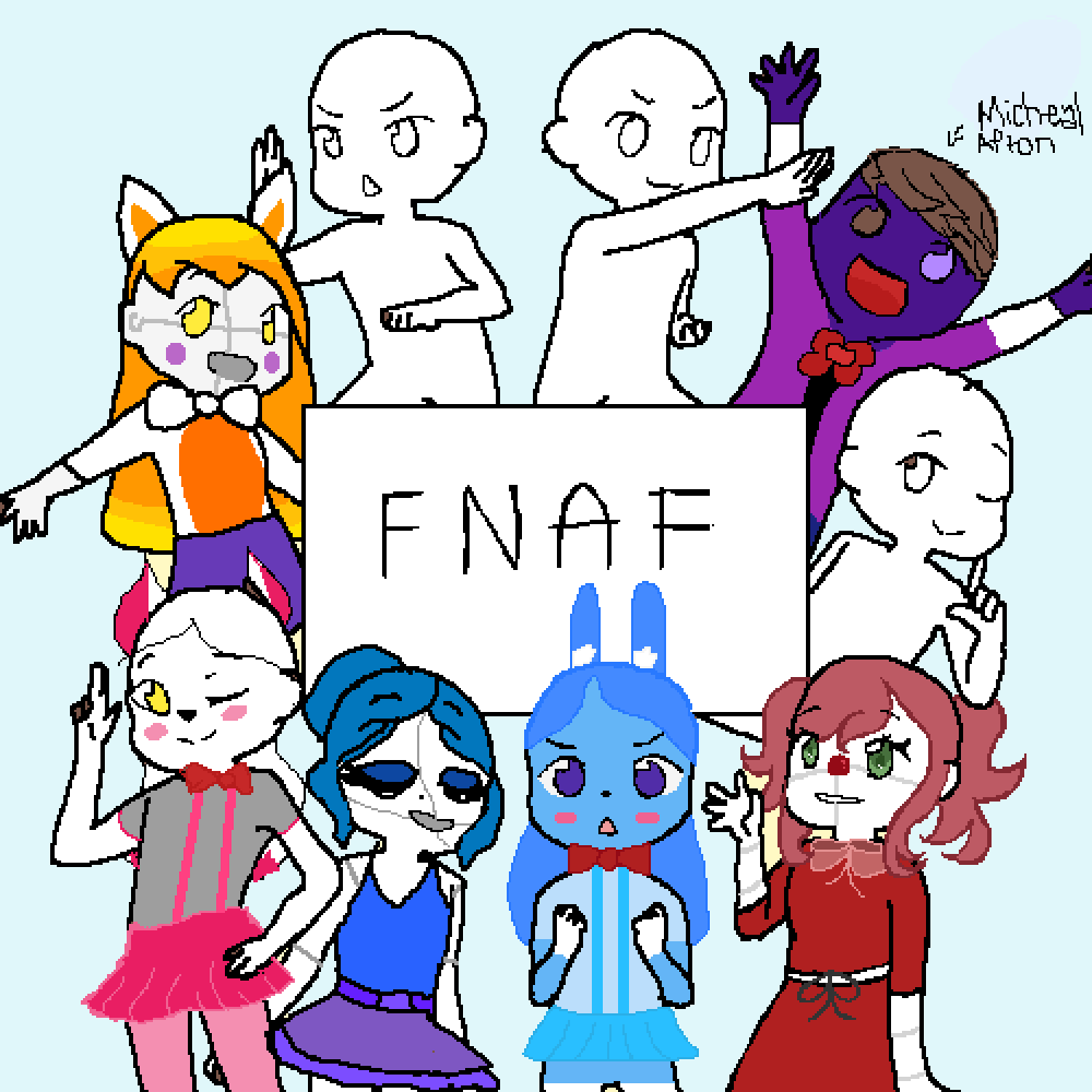 Editing FNAF WORLD - Free online pixel art drawing tool - Pixilart