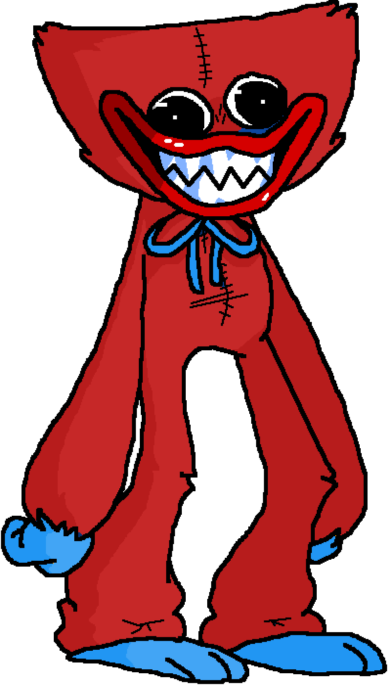 Pixilart - Red huggy wuggy by Sonic-the-blue