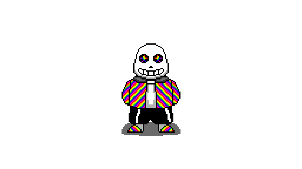 Pixilart - My OC RAINBOW SANS (aka the best sans) by Quasi-Stellar