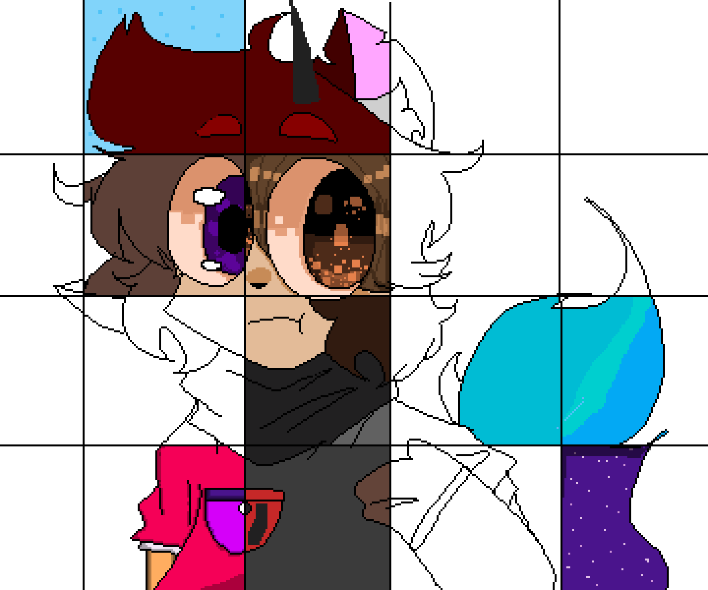 Pixilart - Collab Coloring by Bird-Girl