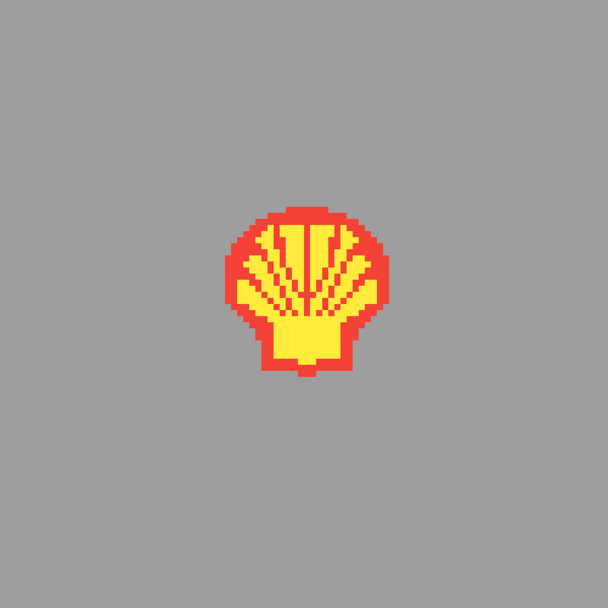 Pixilart - shell gas logo by Anonymous