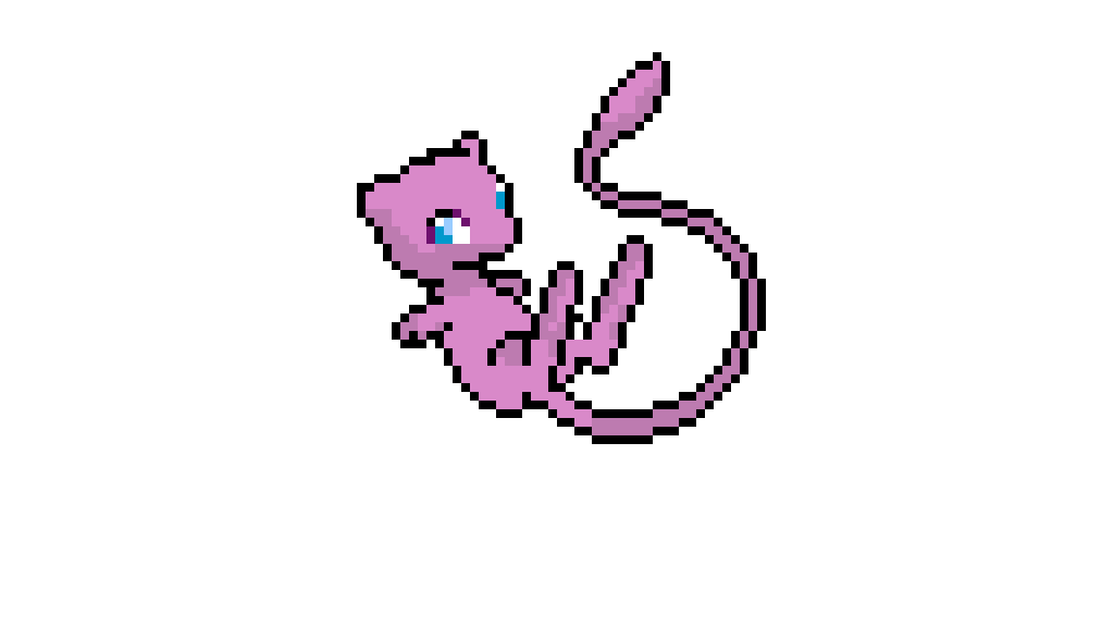 Editing Cute Mew - Free online pixel art drawing tool - Pixilart