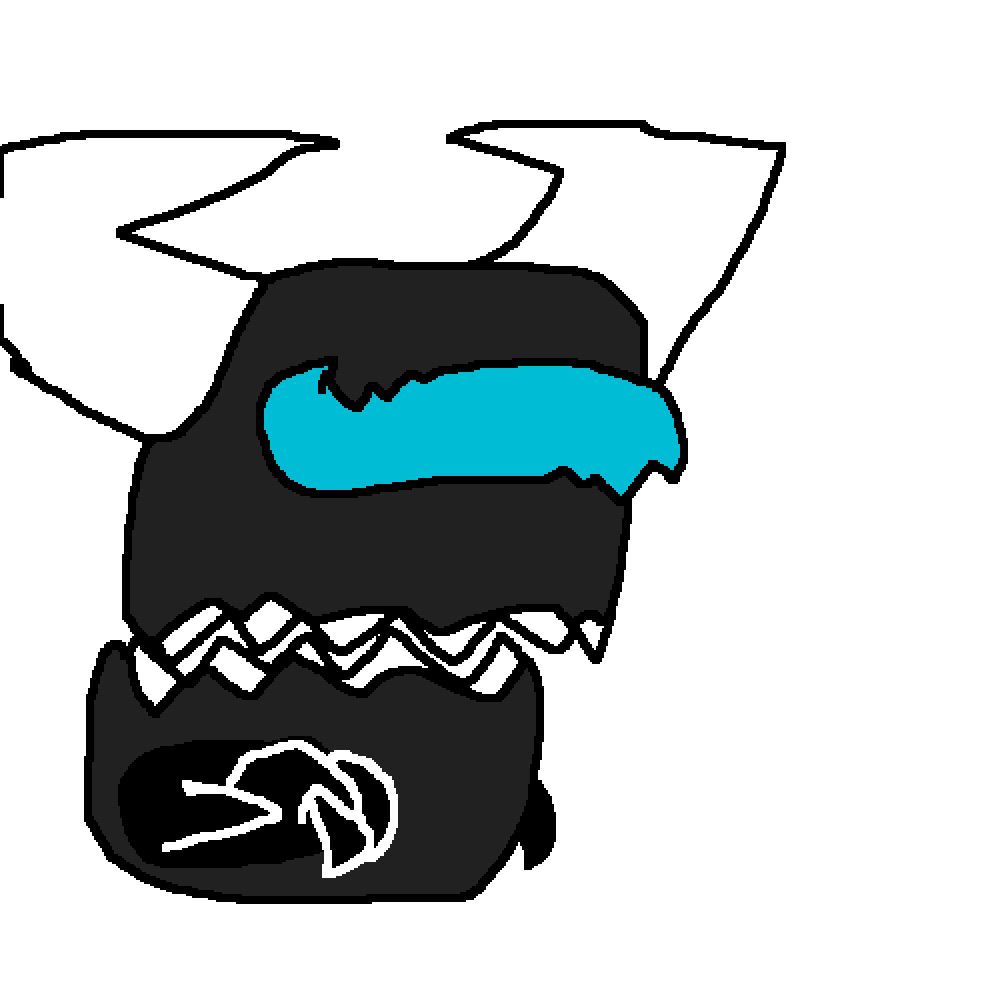 Pixilart - Black parasite by Among-us-Gif-ES