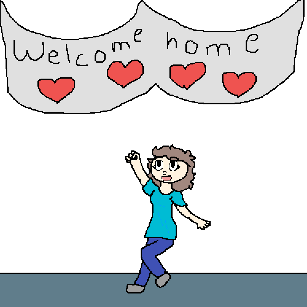 Editing (almost) WELCOME HOME DAD!!!!!!!!!! - Free online pixel art ...