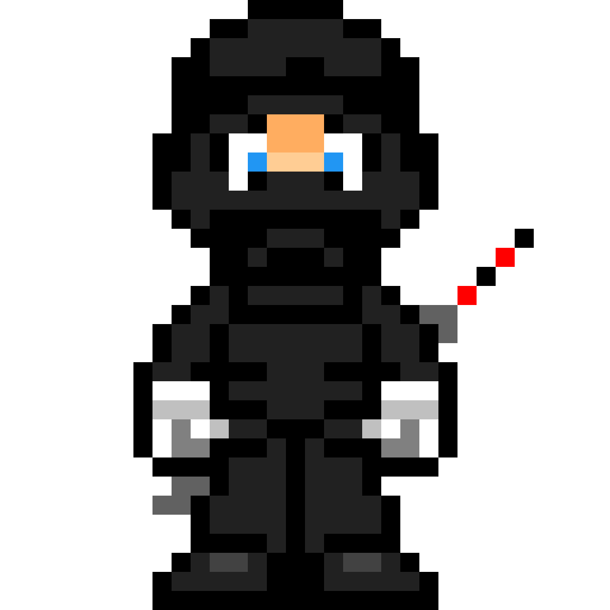 Pixilart - ninja luigi by The-Fire-Luigi