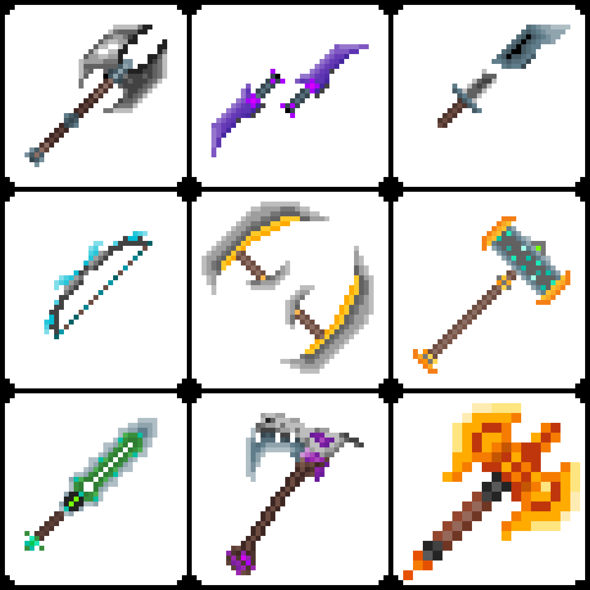 Pixilart - Unique weapons fan by zorro-ras