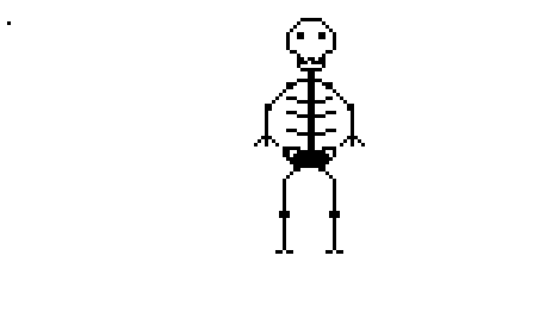 Editing Spooky scary skeleton - Free online pixel art drawing tool ...