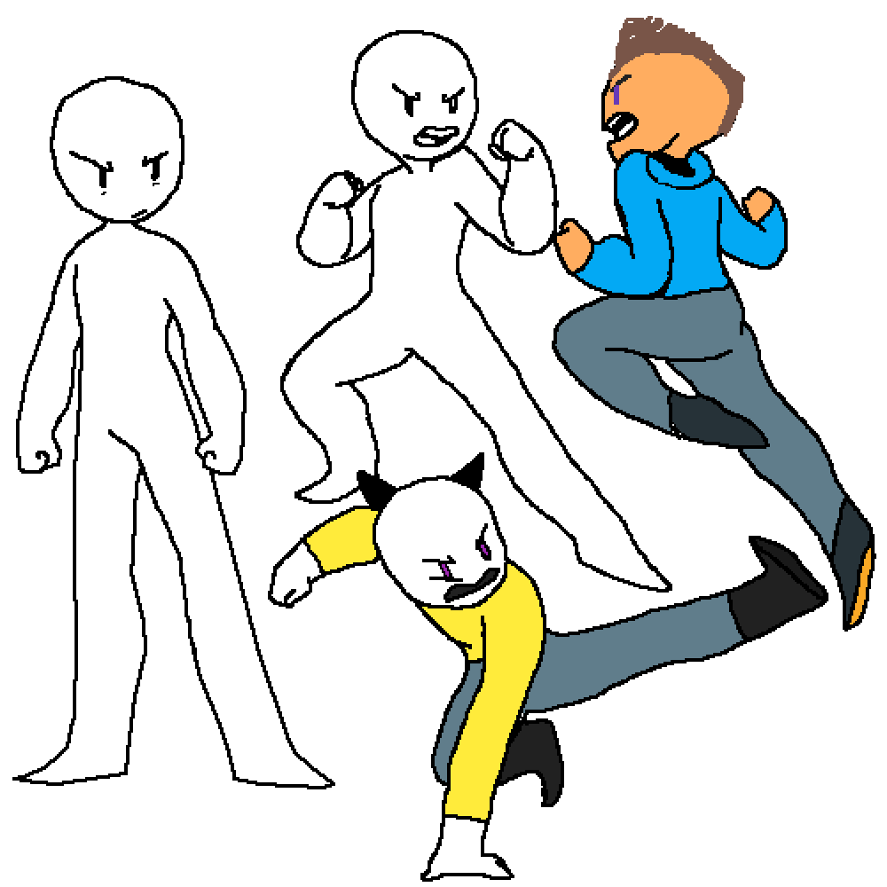 Editing fight - Free online pixel art drawing tool - Pixilart