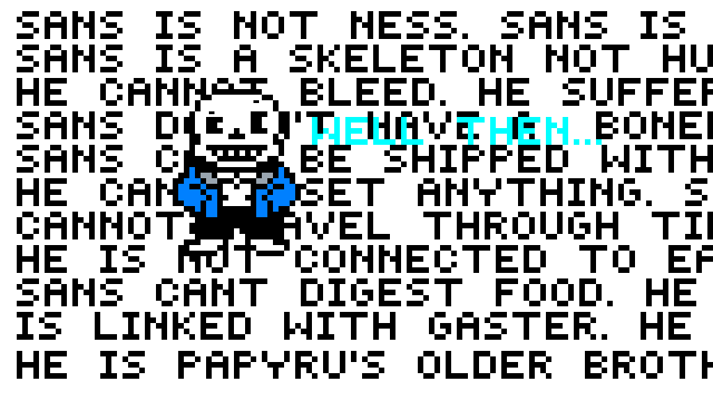 Pixilart - Sans is confused. by electro-faux