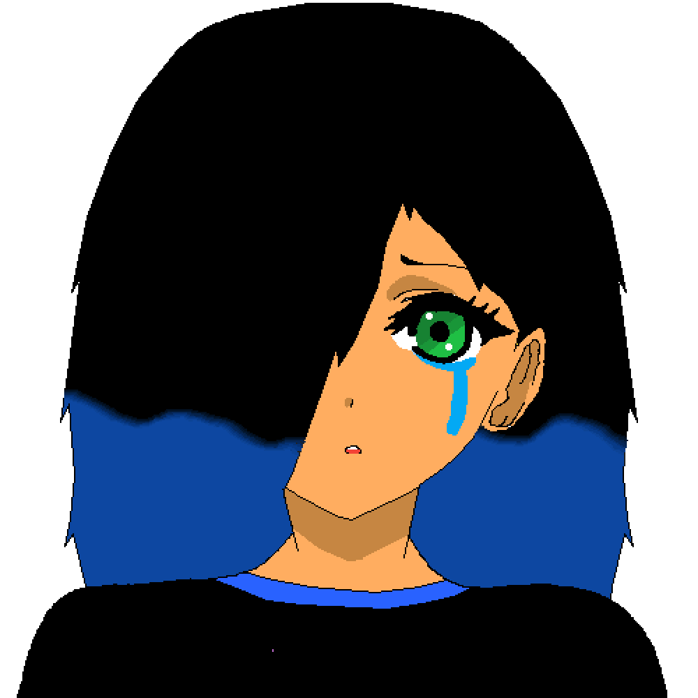 Editing girl crying - Free online pixel art drawing tool - Pixilart
