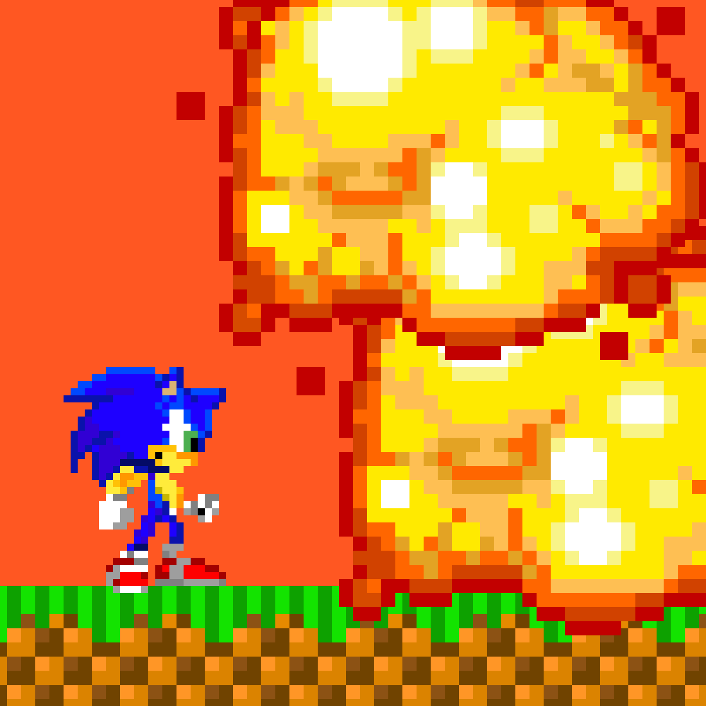 Pixilart - SONIC EXPLODES EGGMAN'S BASE by GALAXYQLEMEIN