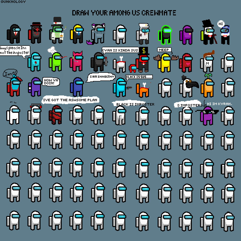 Editing among us in a nutshell - Free online pixel art drawing tool ...