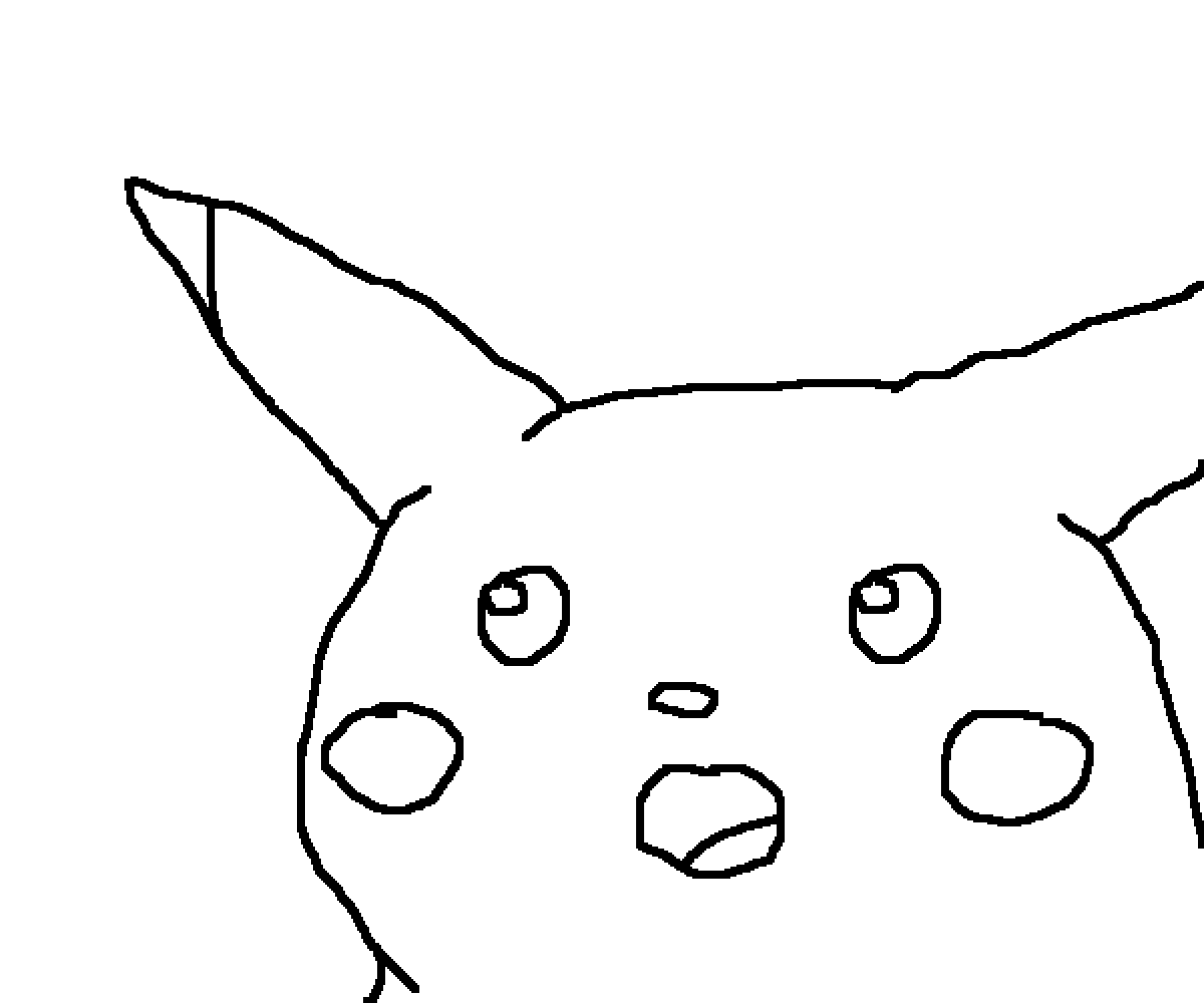 Pixilart - Pikachu base by Sakura420