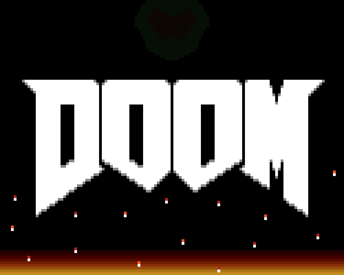 Pixilart - DOOM (title) by Deviation