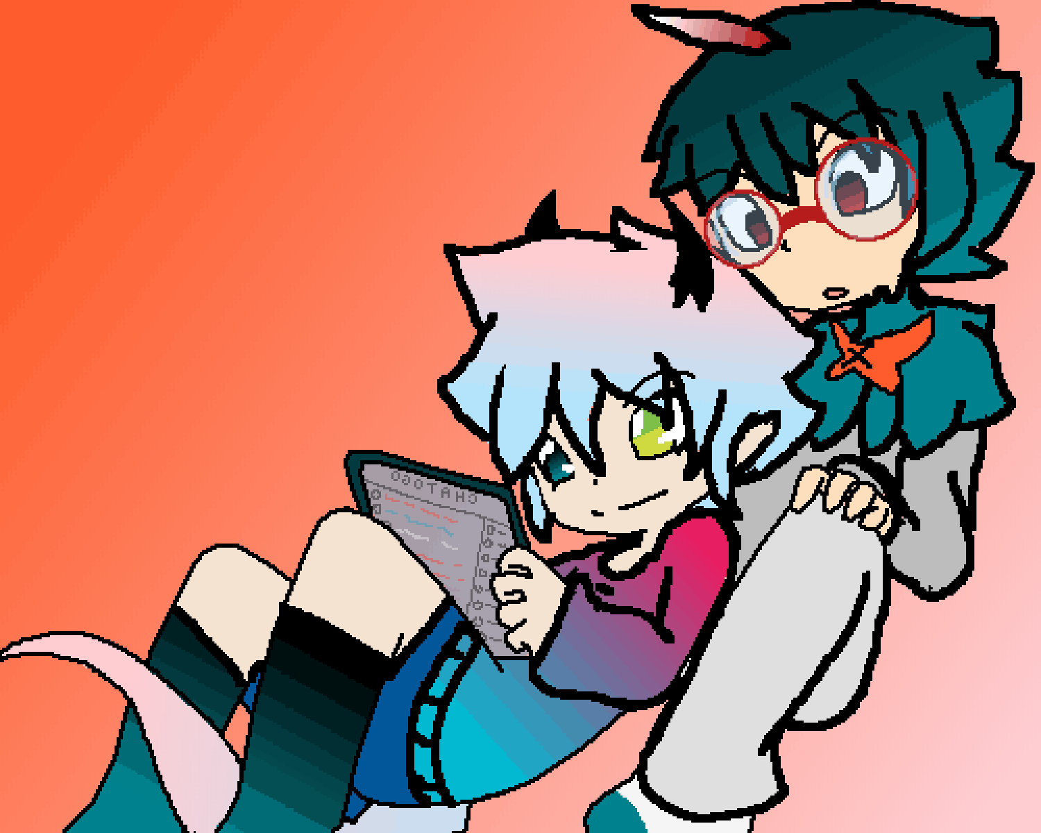 Edición best friends - Herramienta gratuita de dibujo en línea de pixel ...