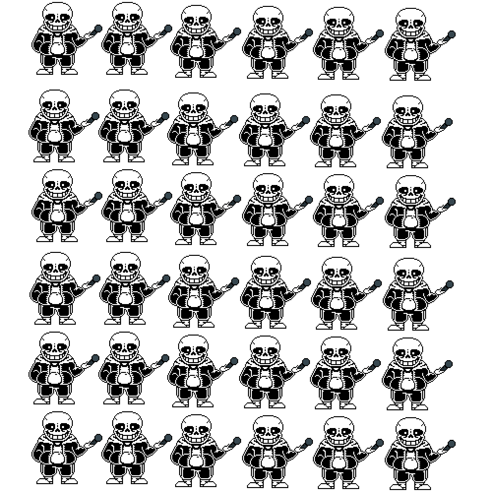 Pixilart - fnf sans by MR-E