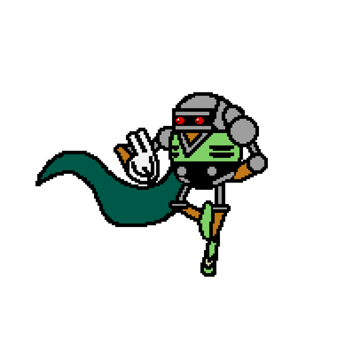 Pixilart - heavy shinobi custom spri by blue-blue