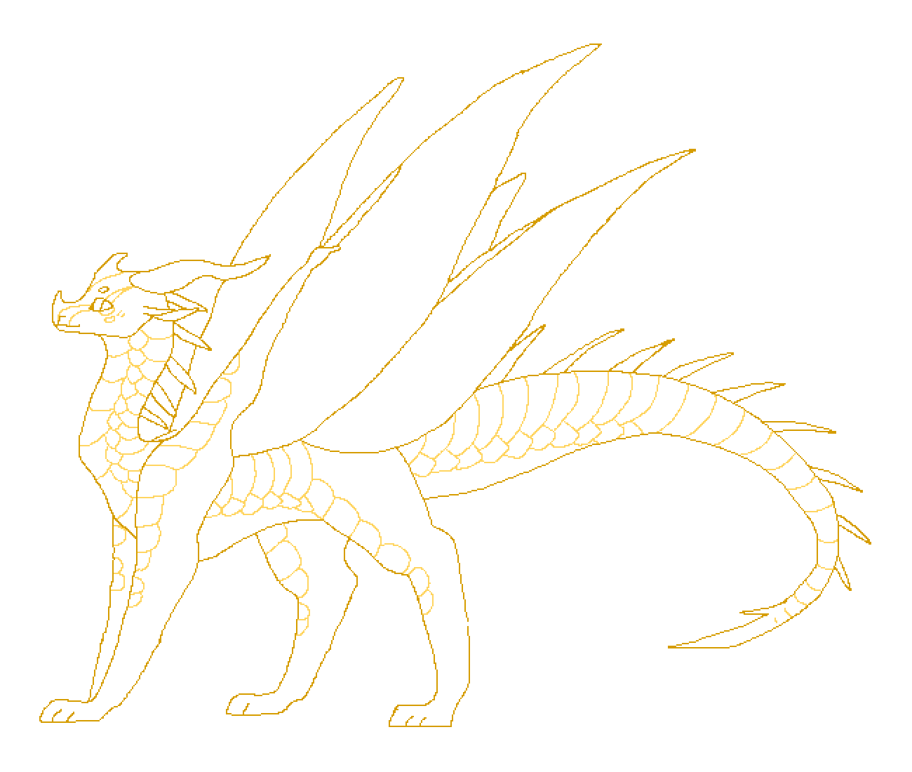 Pixilart - Hivewing Base by MoonLightOpal8