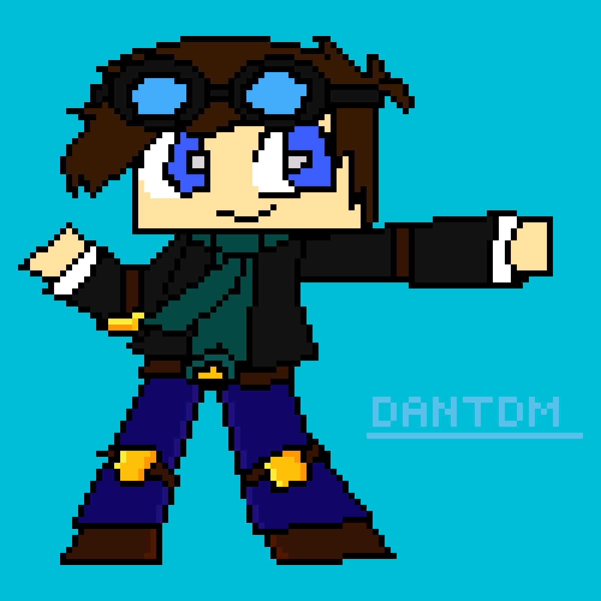 Pixilart - dantdm by goldencup55