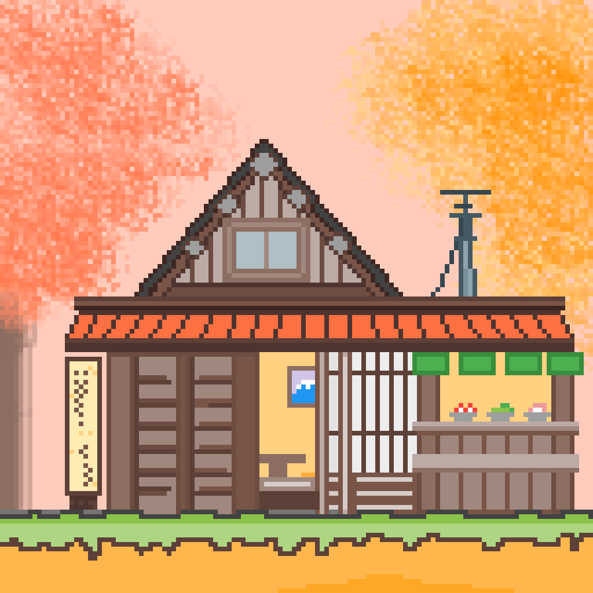 Pixilart - Traditional Store Japan by Orotoro