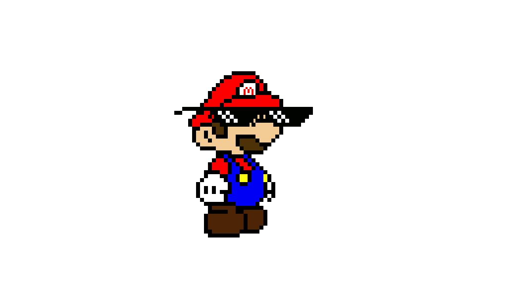 Pixilart - mlg mario by UnderMiguel101