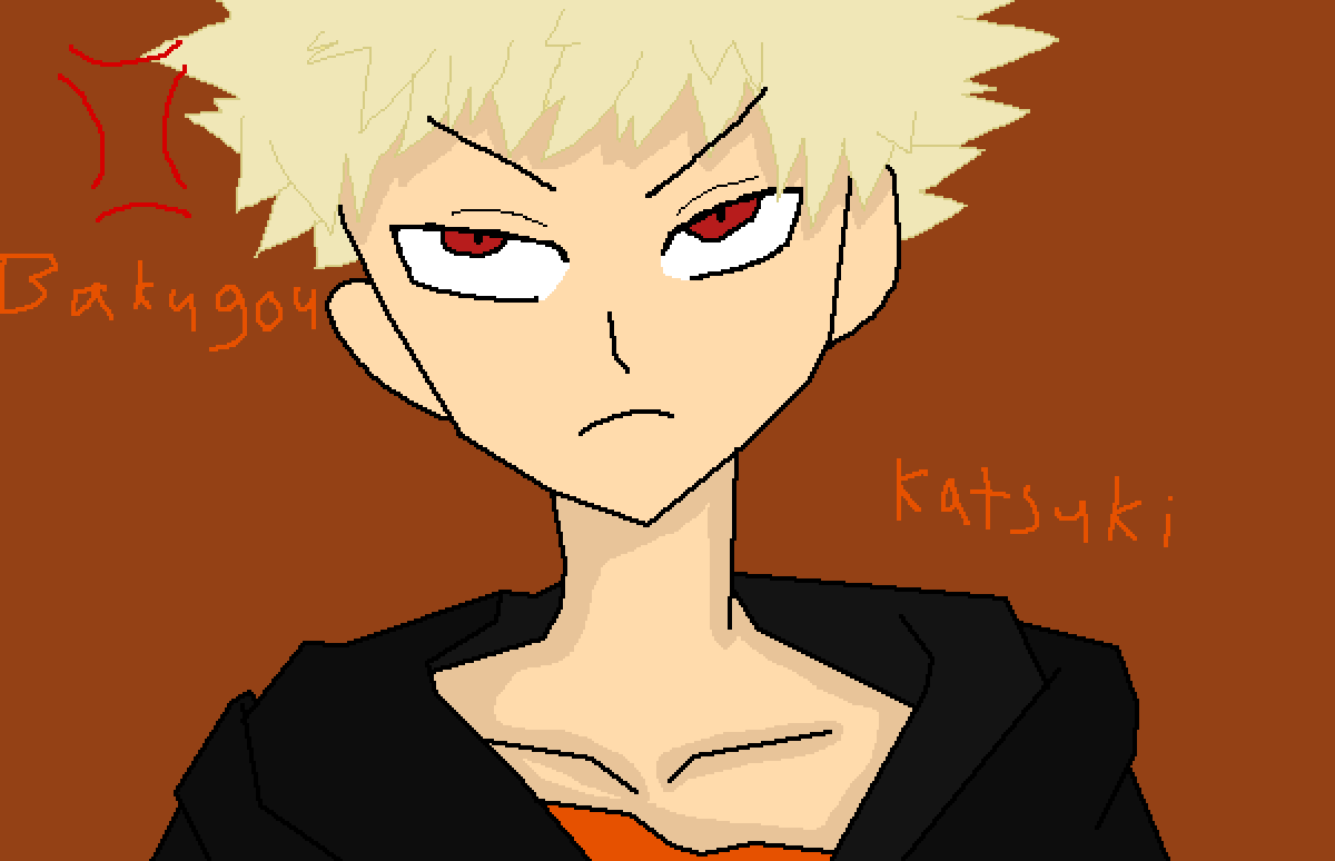 Editing bakugo - Free online pixel art drawing tool - Pixilart