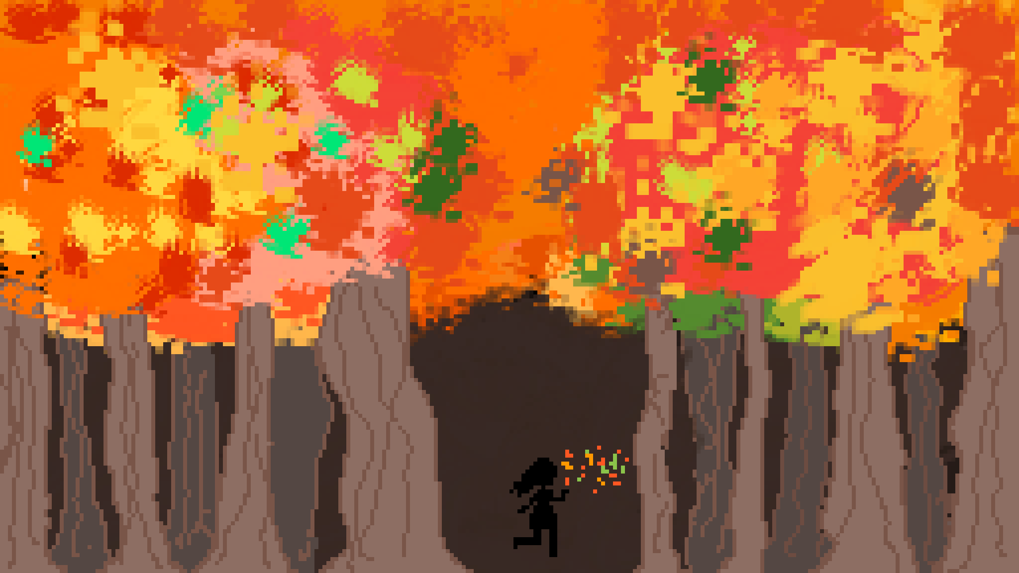 Pixilart - fall forest by silverink