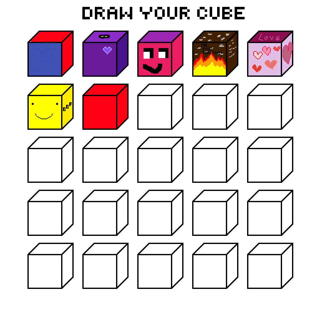 Editing Draw your cube - Free online pixel art drawing tool - Pixilart
