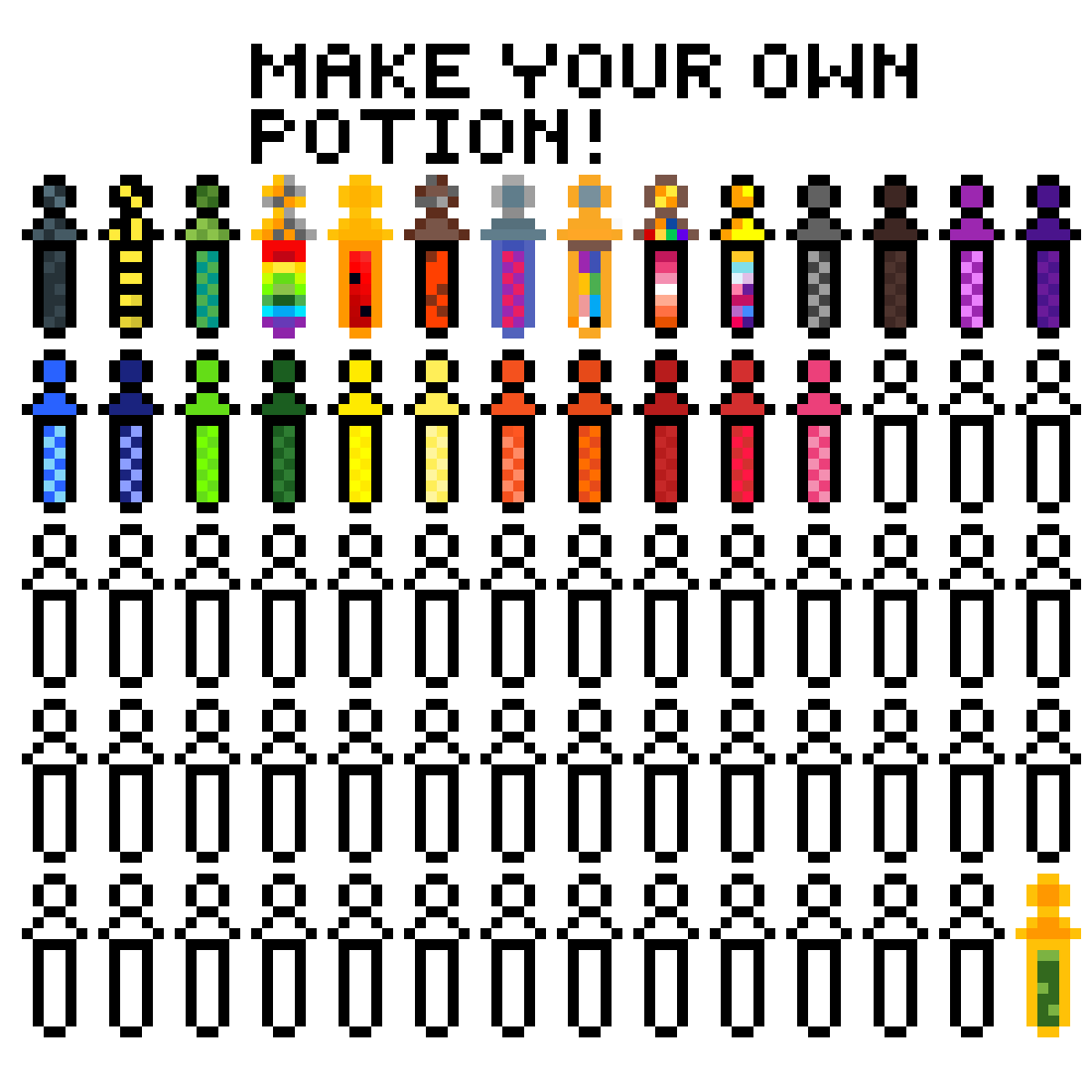 Edición potion - Herramienta gratuita de dibujo en línea de pixel art - Pixilart