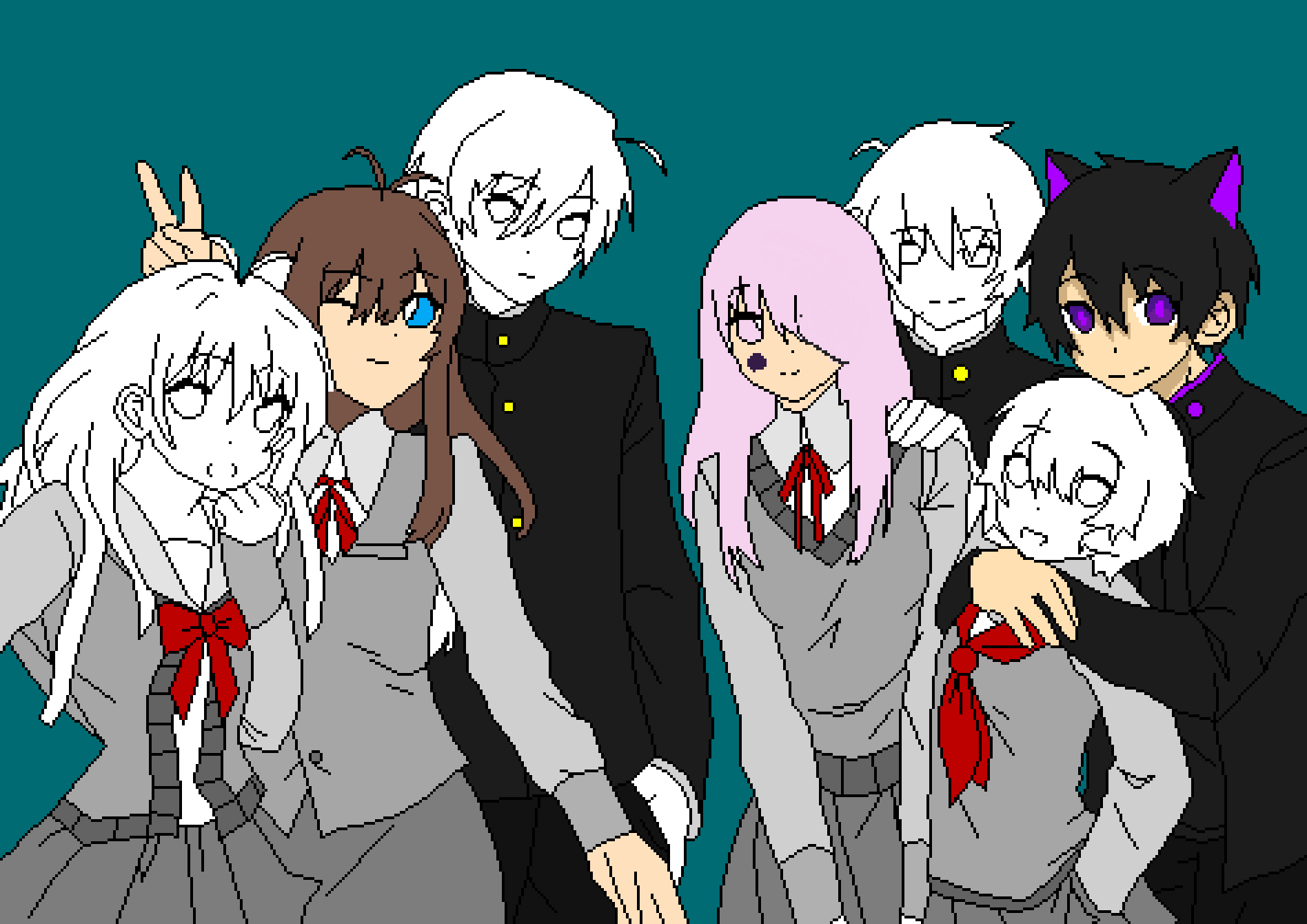 Pixilart - Group Picture oc teen by axolotl-shayla