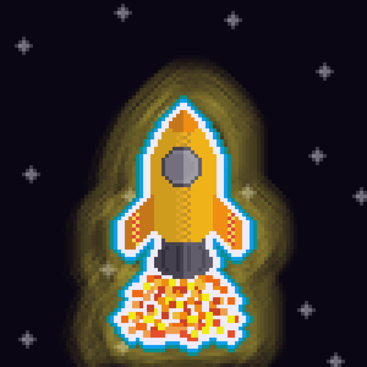 Pixilart - Rocket Ship by Pixel-PANIC