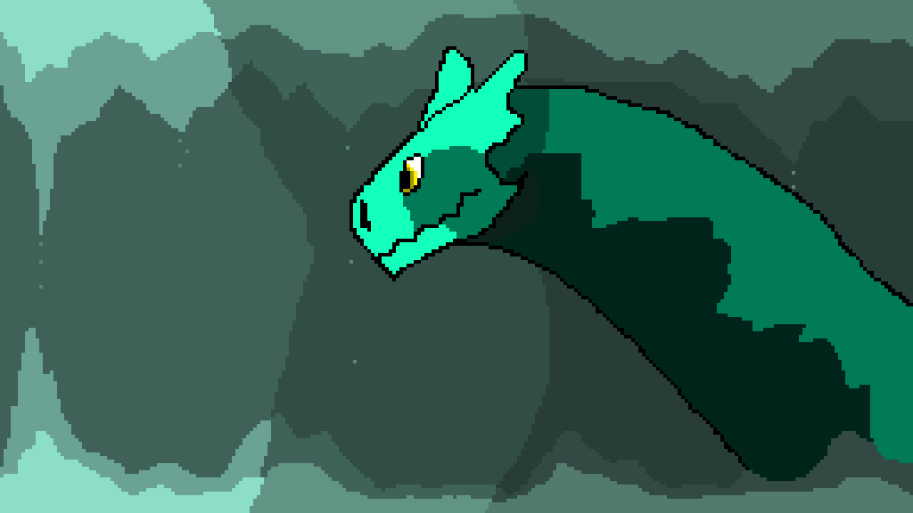 Pixilart - Arctic Cave Wyrm by EmeraldSerpent