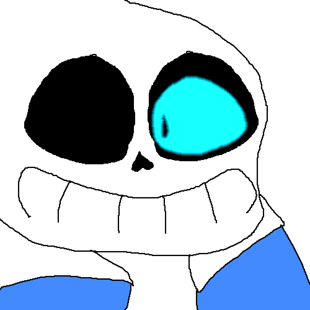 Pixilart - Sans Eye Test by goldnewofl76
