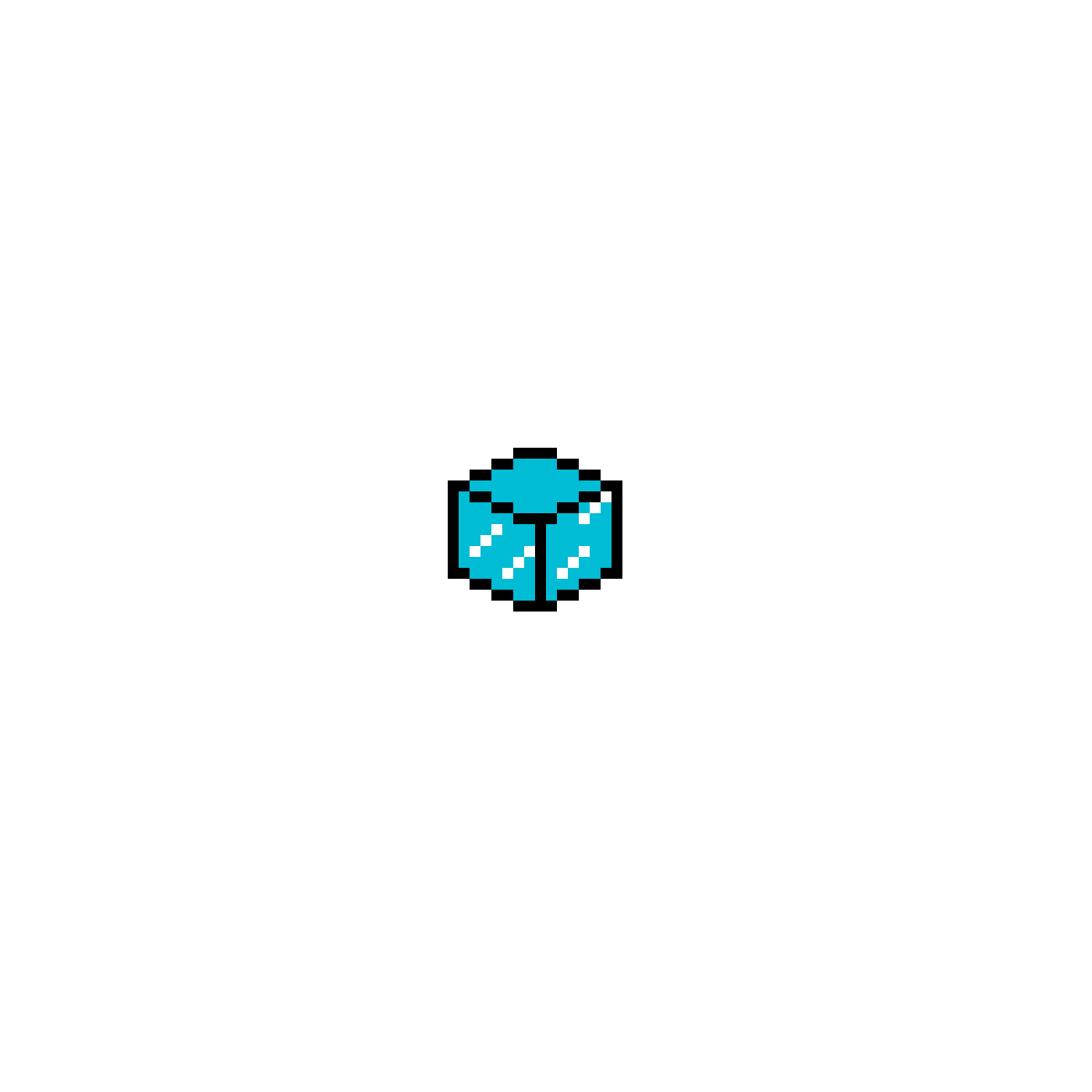 Pixilart - 3D minecraft ice cube by adityapandey