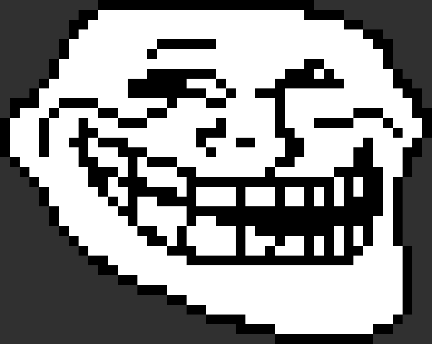 Pixilart - Troll Face by Newnobody2021