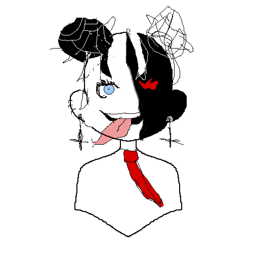 Pixilart - monokuma as a female by AvariS1