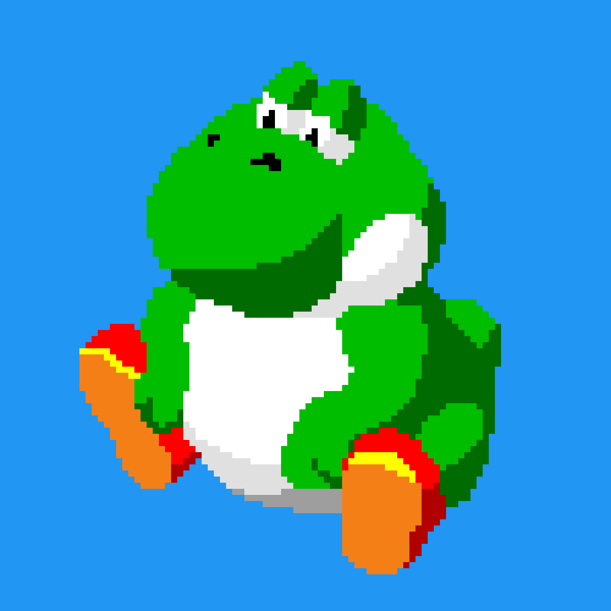 Pixilart - BIG yoshi by red-blue-gamer