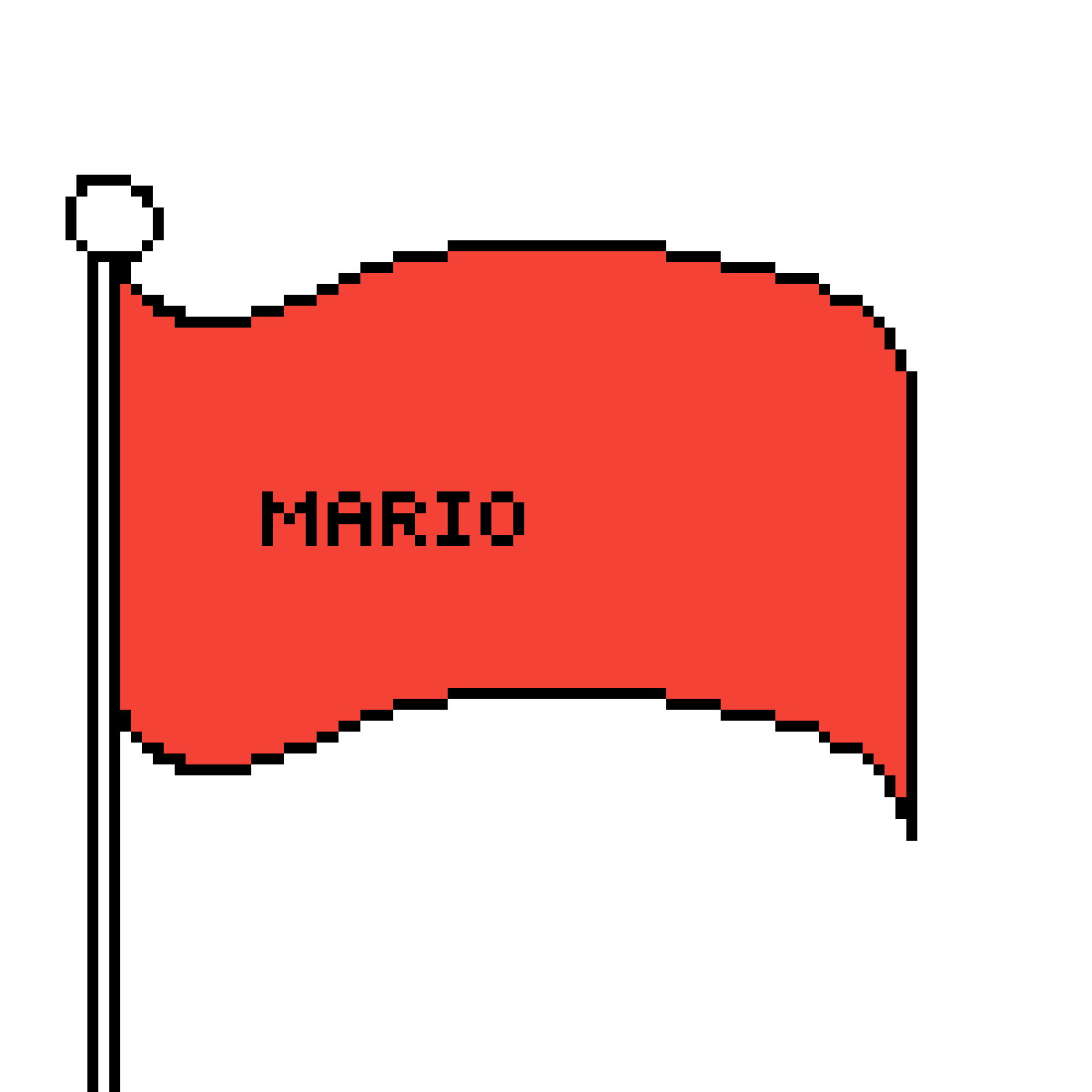 Editing Flag Mario - Free online pixel art drawing tool - Pixilart