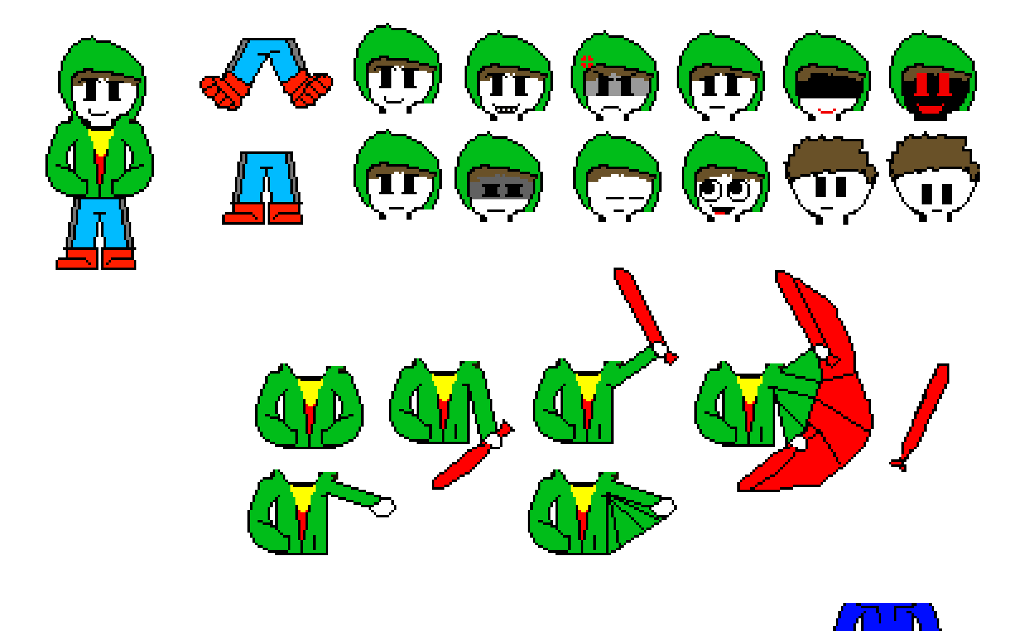 Pixilart - sprite sheet clark by D3QpzZco75BfWGV