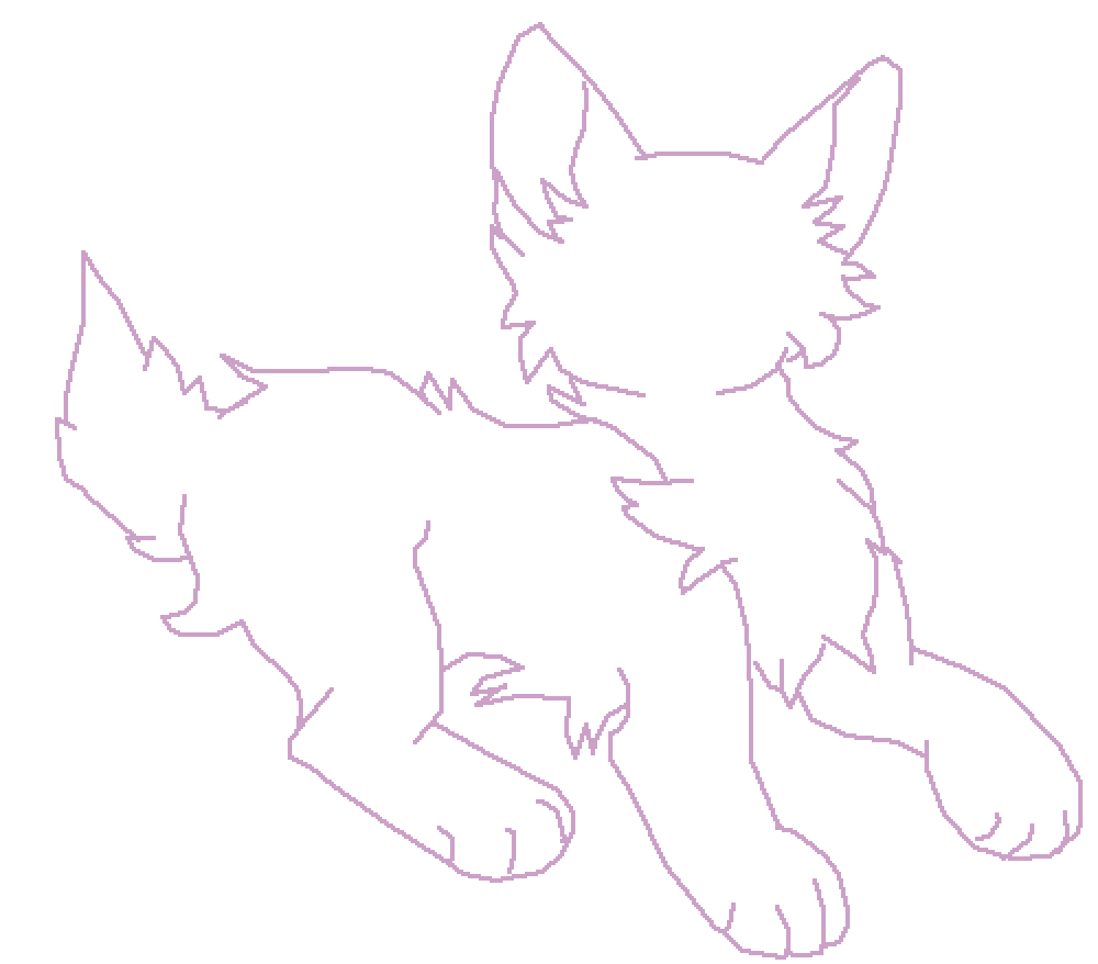 Pixilart - Cat Base by Glither