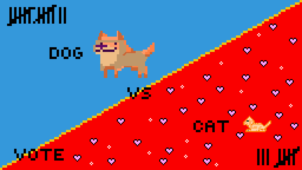 Editing DOG VS CAT!!! - Free online pixel art drawing tool - Pixilart