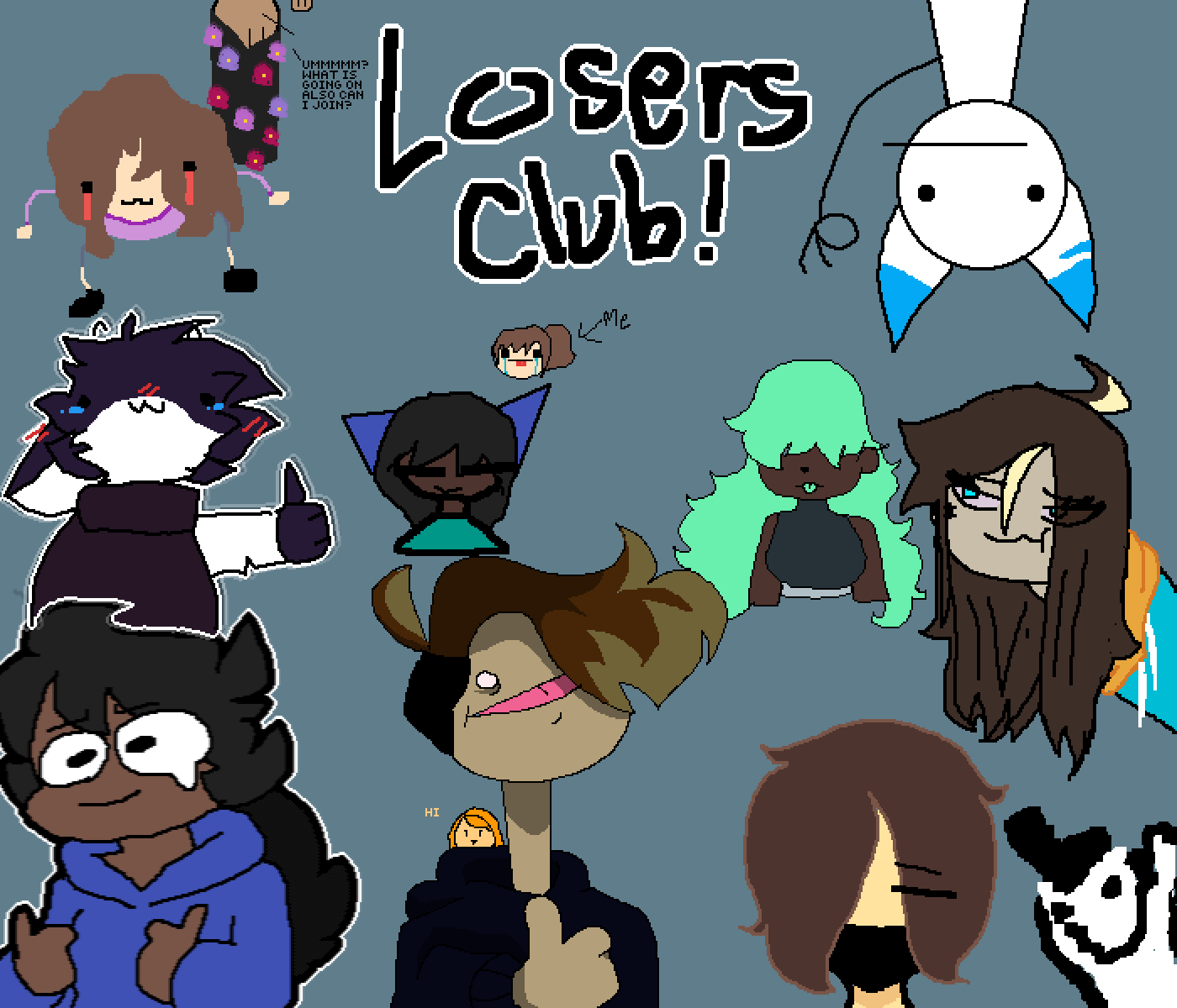 Pixilart - loser club by fandomcolors