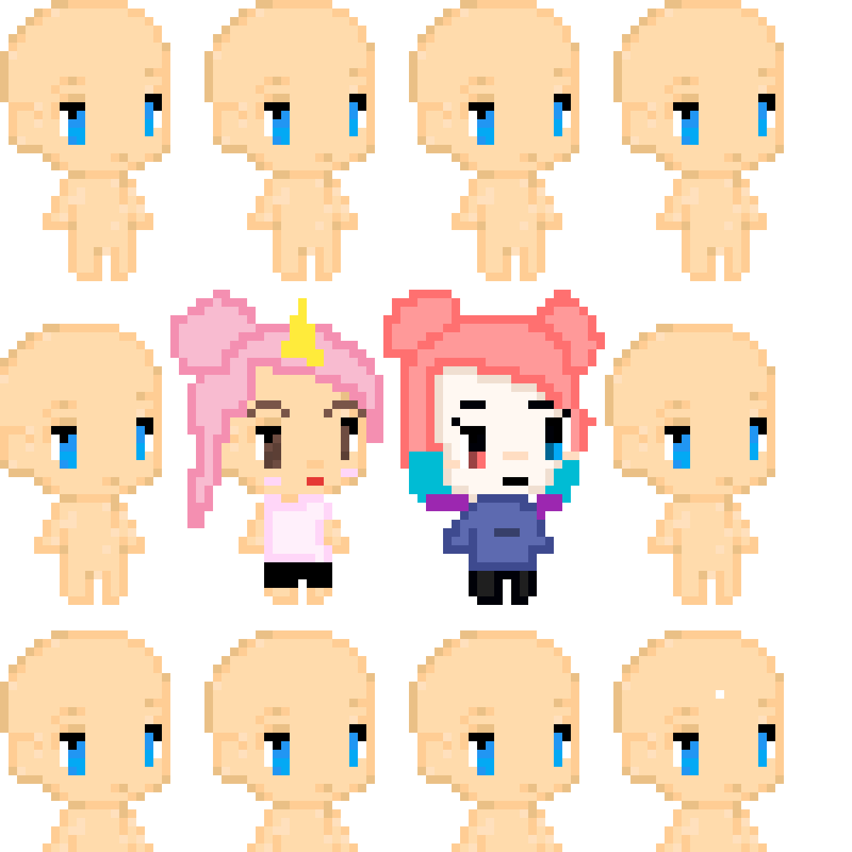 Editing person collab - Free online pixel art drawing tool - Pixilart