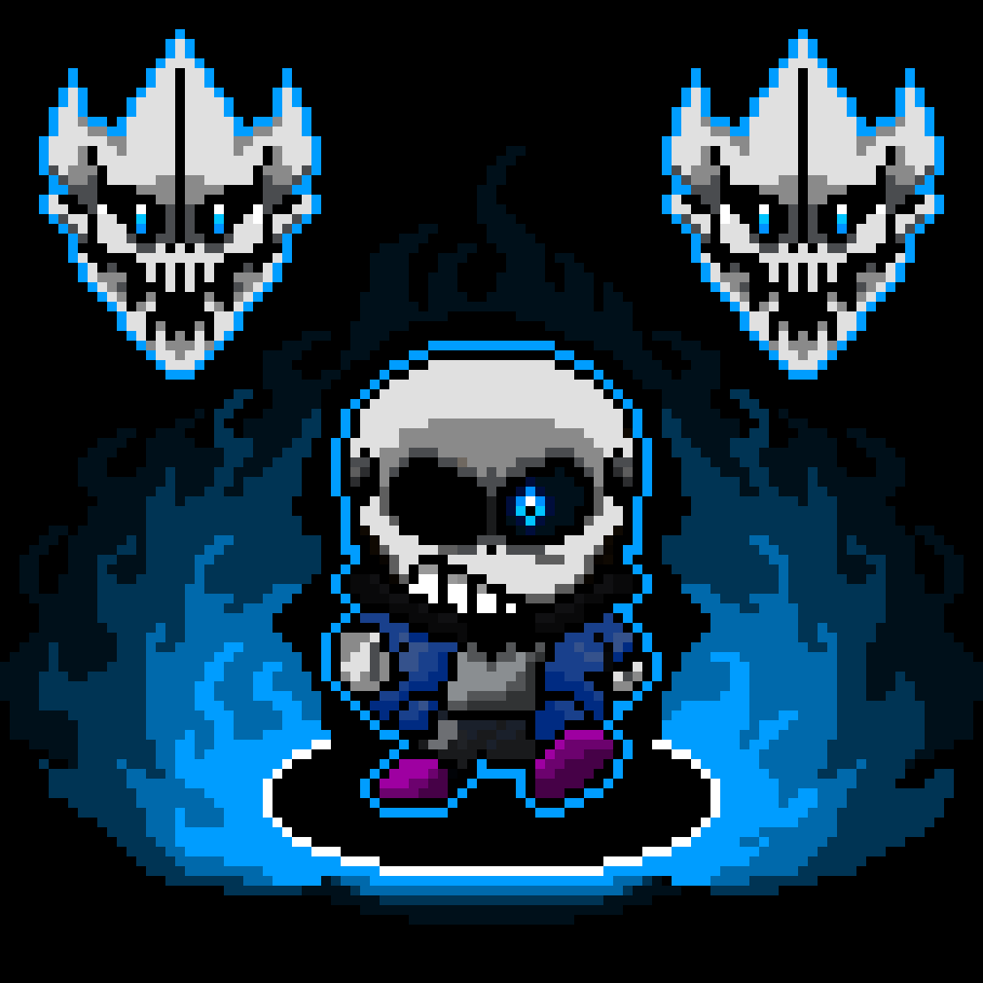 Pixilart - Sans' Rage-HARD-MODE by brocollii-boi